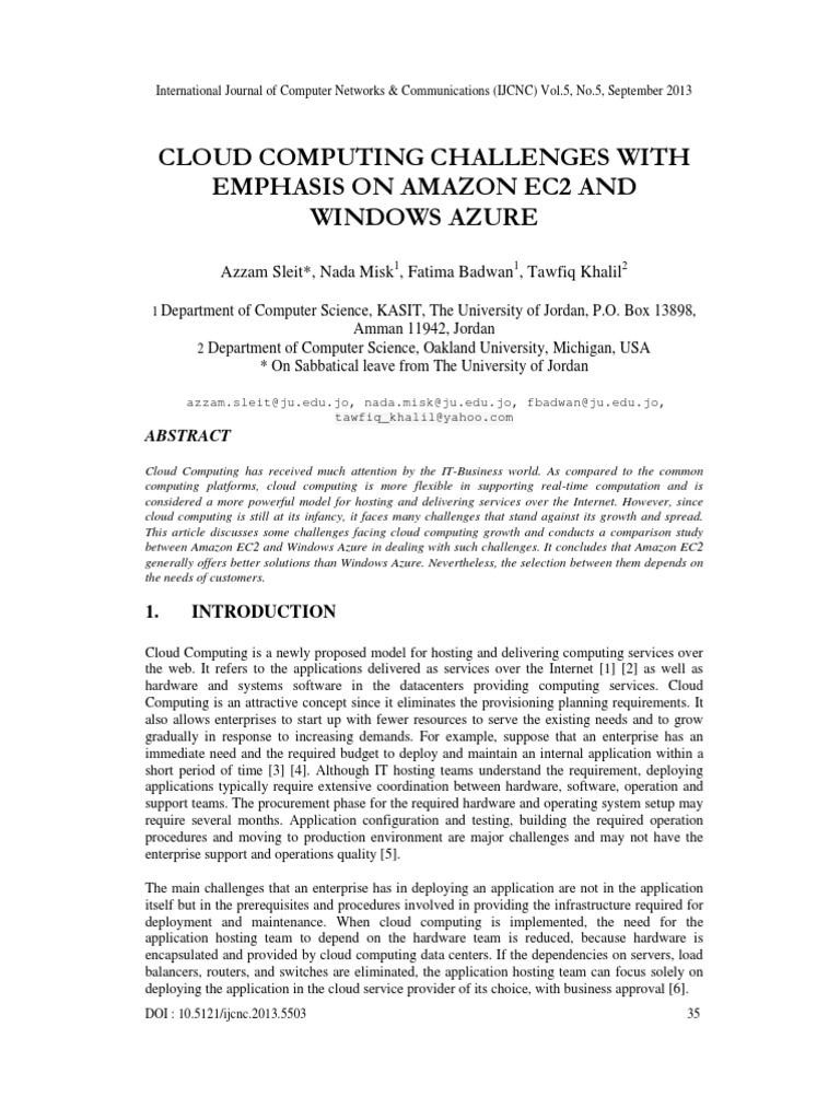 Cloud Computing Challenges With | PDF | Software As A Service | Cloud ...