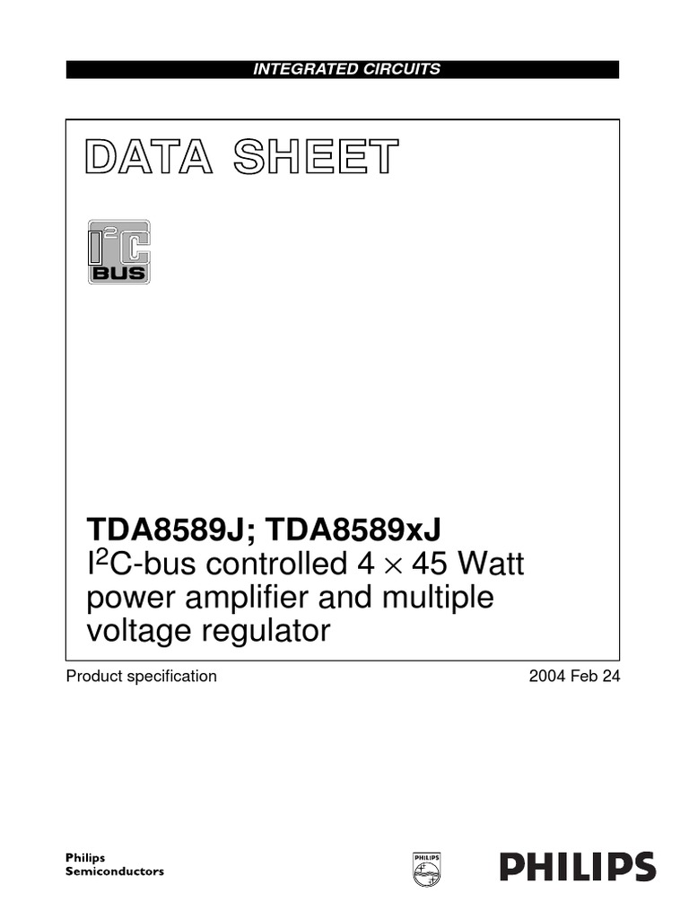 Tda 8589 | PDF | Amplifier | Capacitor