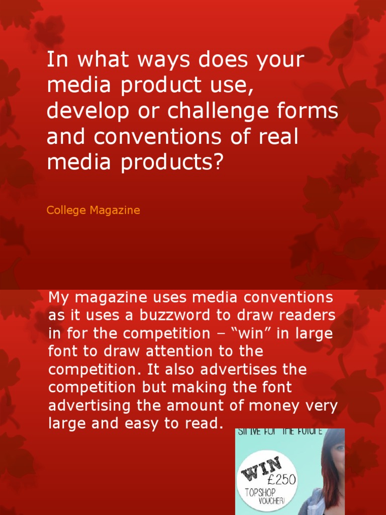 Analyzing Media Conventions in Magazines | PDF