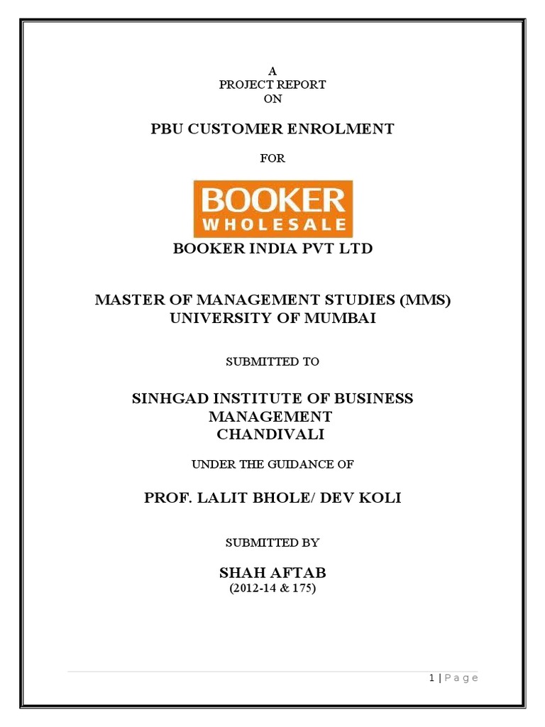 Booker India | Download Free PDF | Companies | Retail