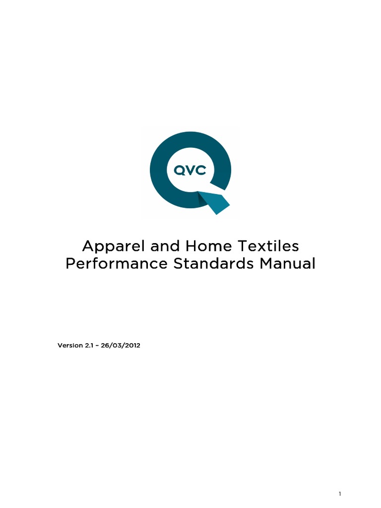 QVC Apparel and Home Textiles Standards | PDF | Textiles | Yarn