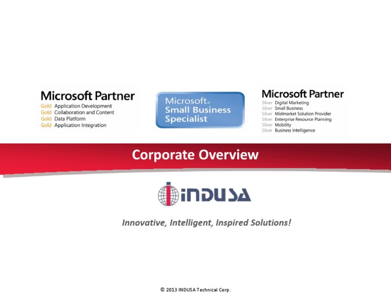INDUSA Technical Corp Overview | PDF | Computers