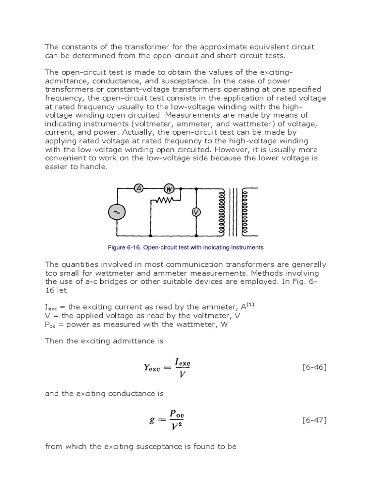 Transformer Equivalent CKT | PDF | Transformer | Electrical Impedance