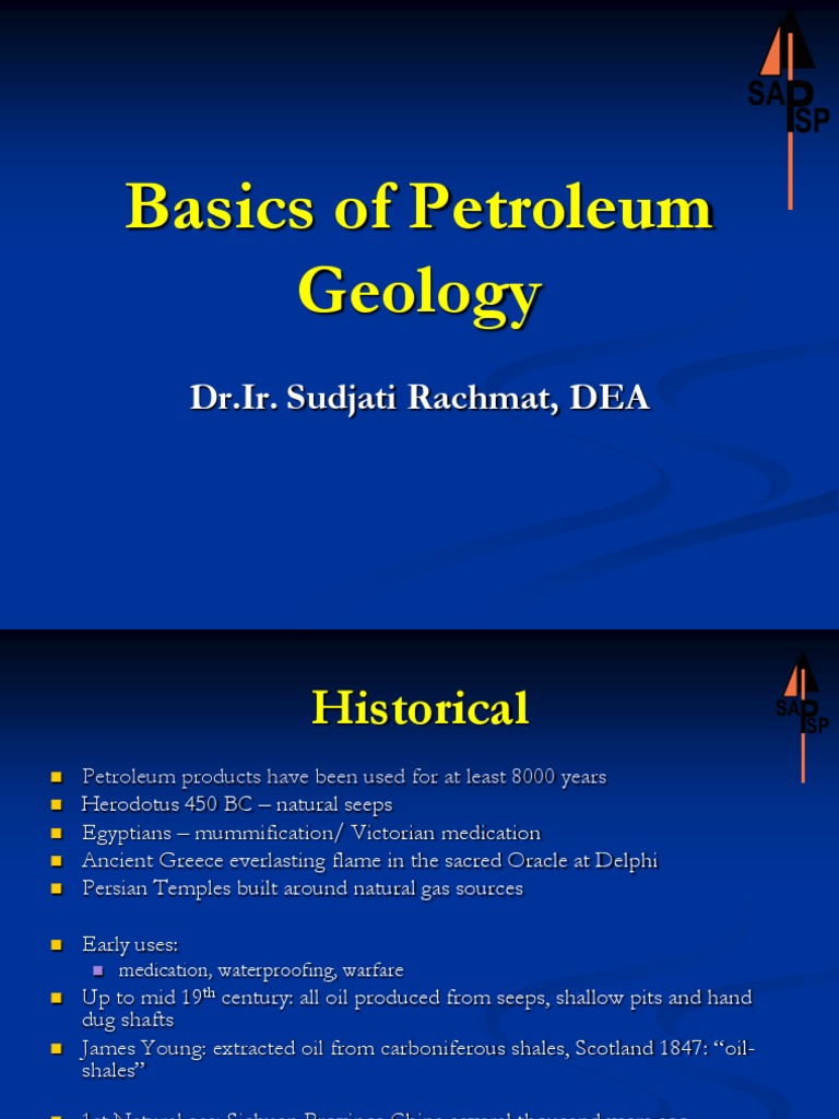 Basics of Petroleum Geology: DR - Ir. Sudjati Rachmat, DEA | PDF ...