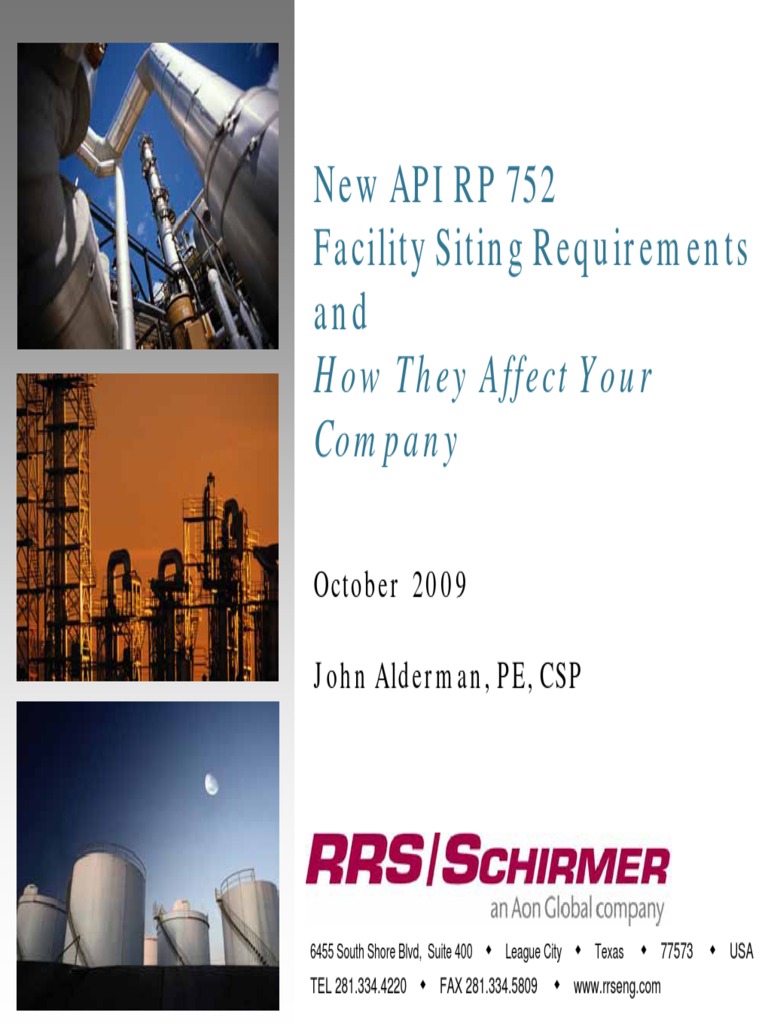 Glimpse of API 752 | PDF | Hvac | Safety