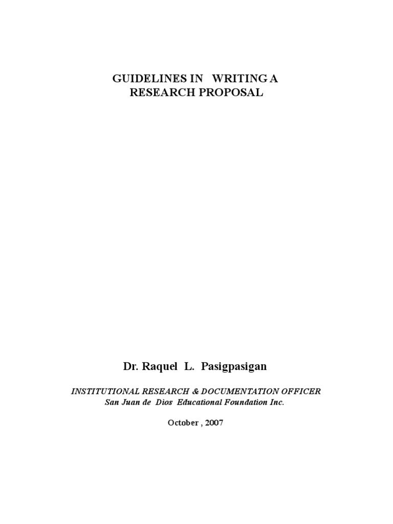 Thesis Guide Proposal GIGI | PDF | Sampling (Statistics) | Hypothesis