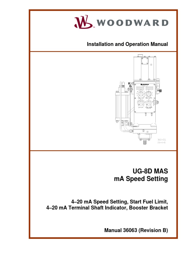 Woodward UG-8D MAS Driver | Electrical Wiring | Printed Circuit Board