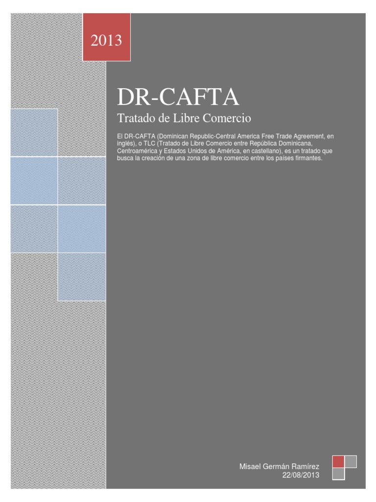 Trabajo Final DR-CAFTA | PDF | El comercio internacional | Economias