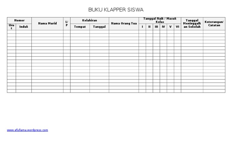 53 Buku Klapper Siswa | PDF