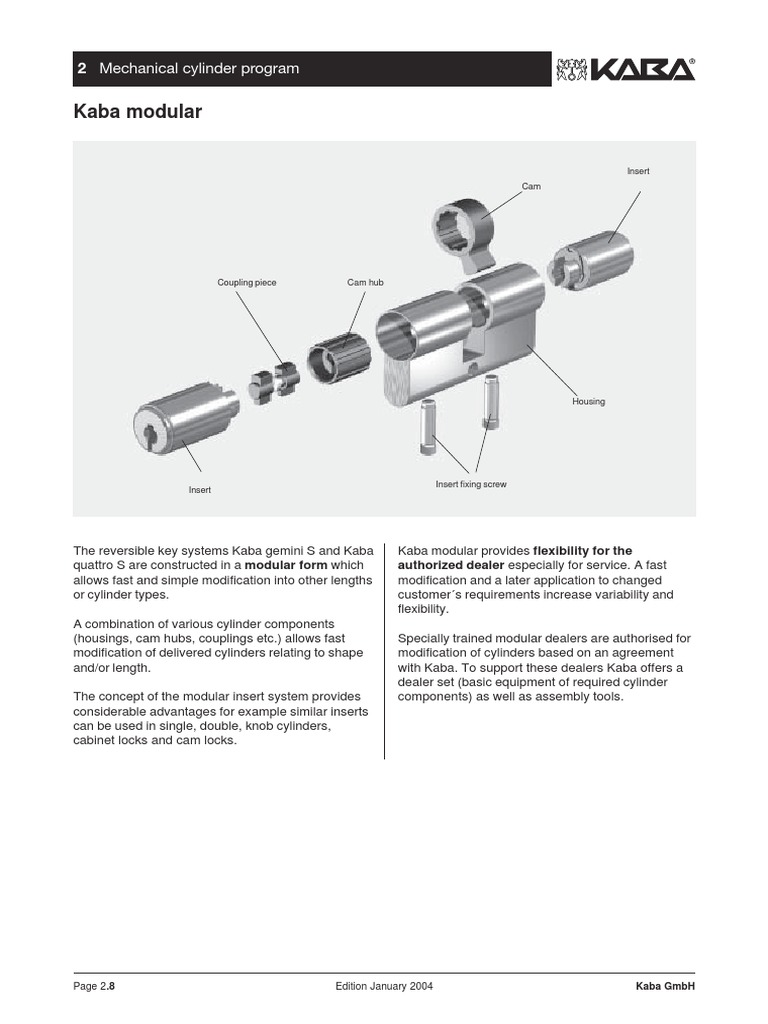 Modular Cylinder Systems Guide | PDF | Home & Garden | Technology ...