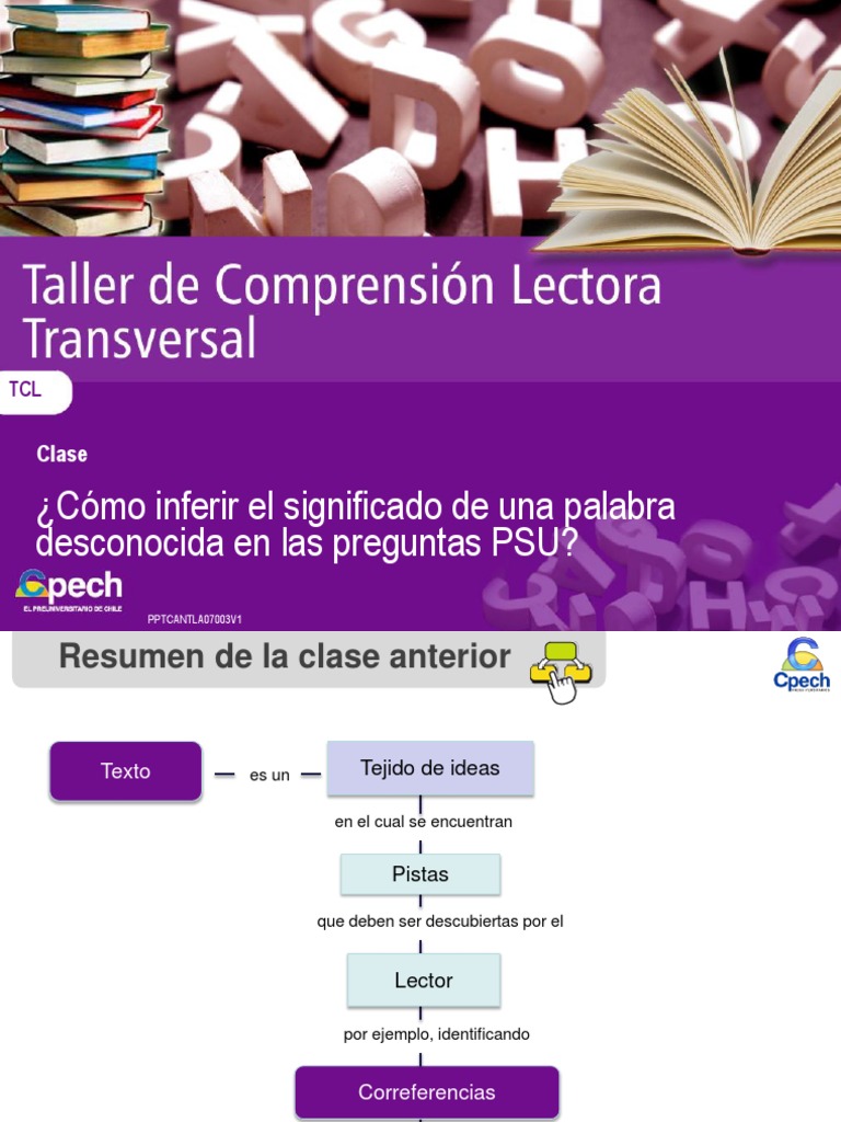 Clase 3 Cómo Inferir El Significado de Una Palabra Desconocida en Las ...