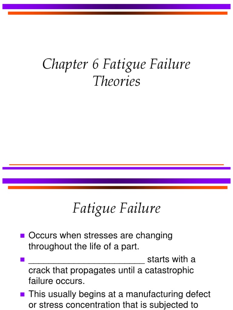 Lec 3 Fatigue Failure 031004 - For - Students | PDF | Technology ...