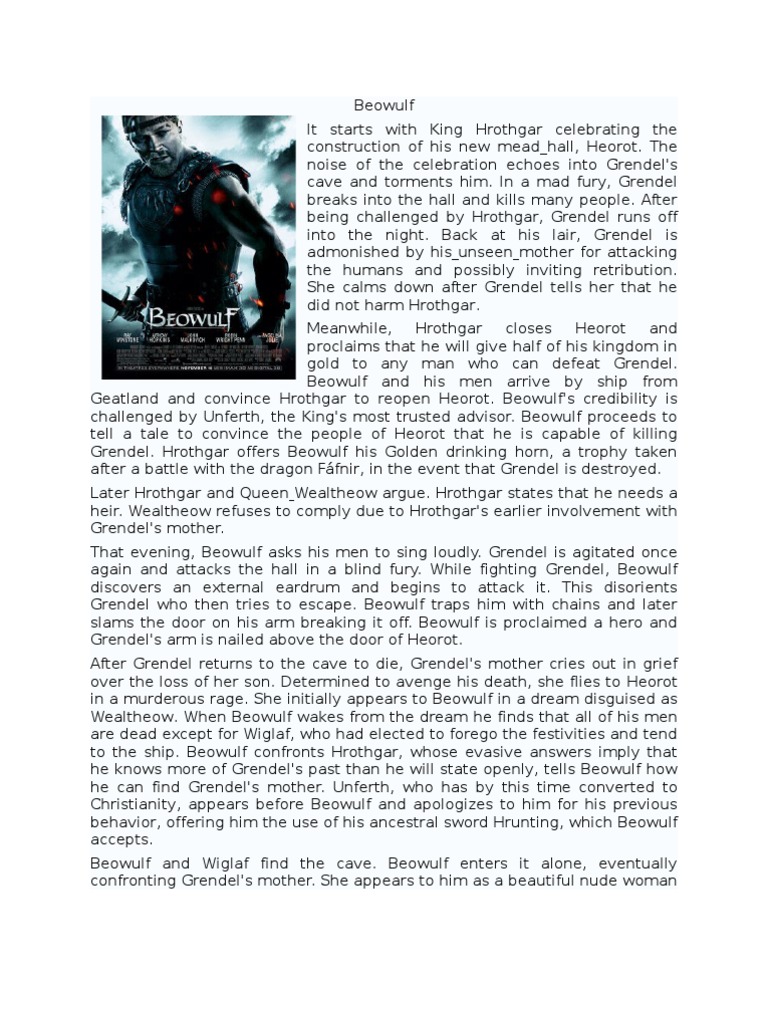 Beowulf Film Analysis | PDF | Beowulf | English Folklore