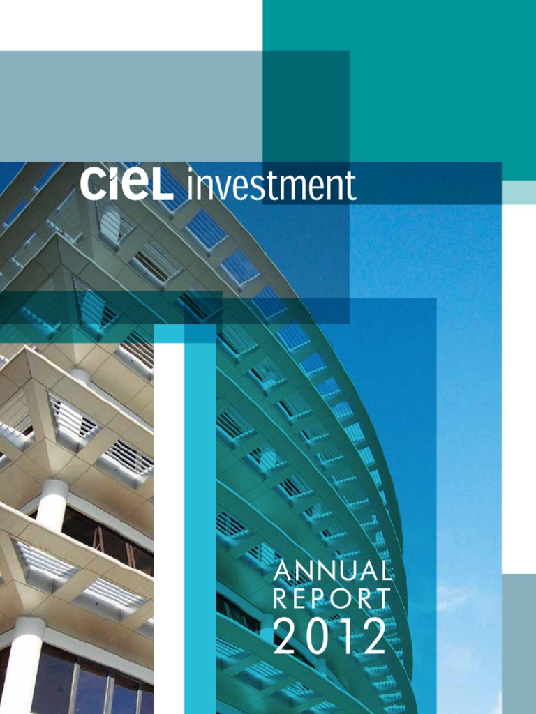 CIEL Investment 2012 | PDF | Banks | Investing