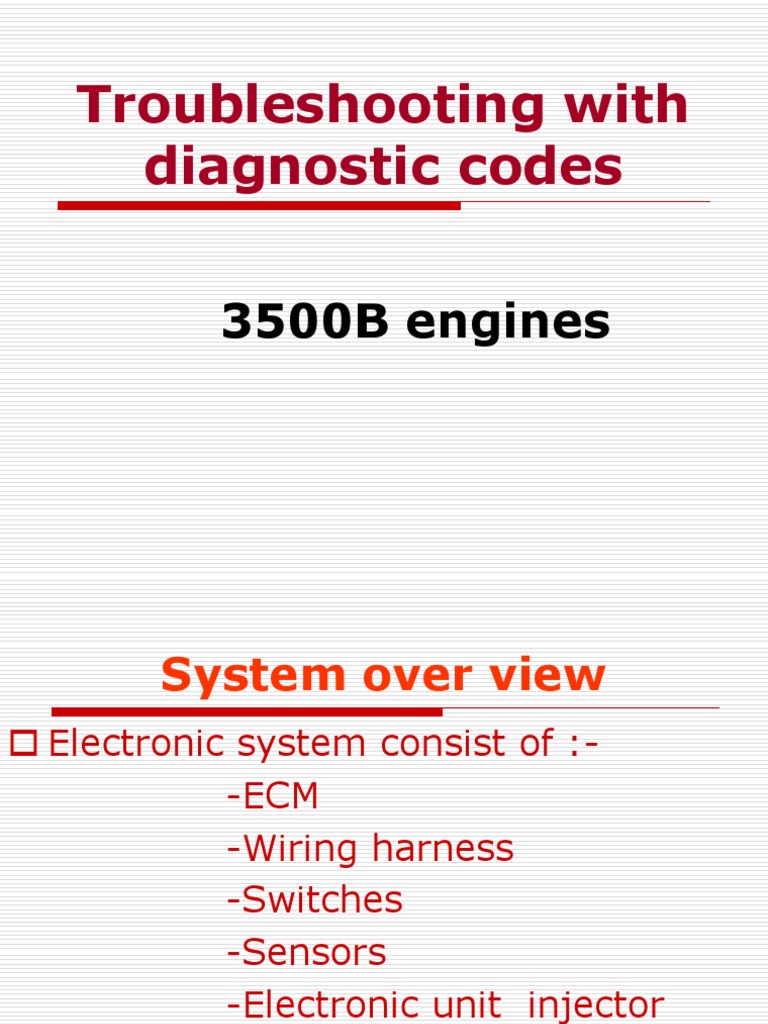 Troubleshooting With Diagnostic Codes 3500B Engines | PDF | Computers