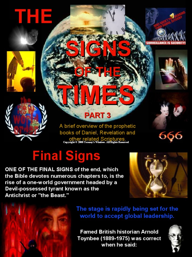 Signs of The Times 3 | PDF | Great Tribulation | Bible Prophecy