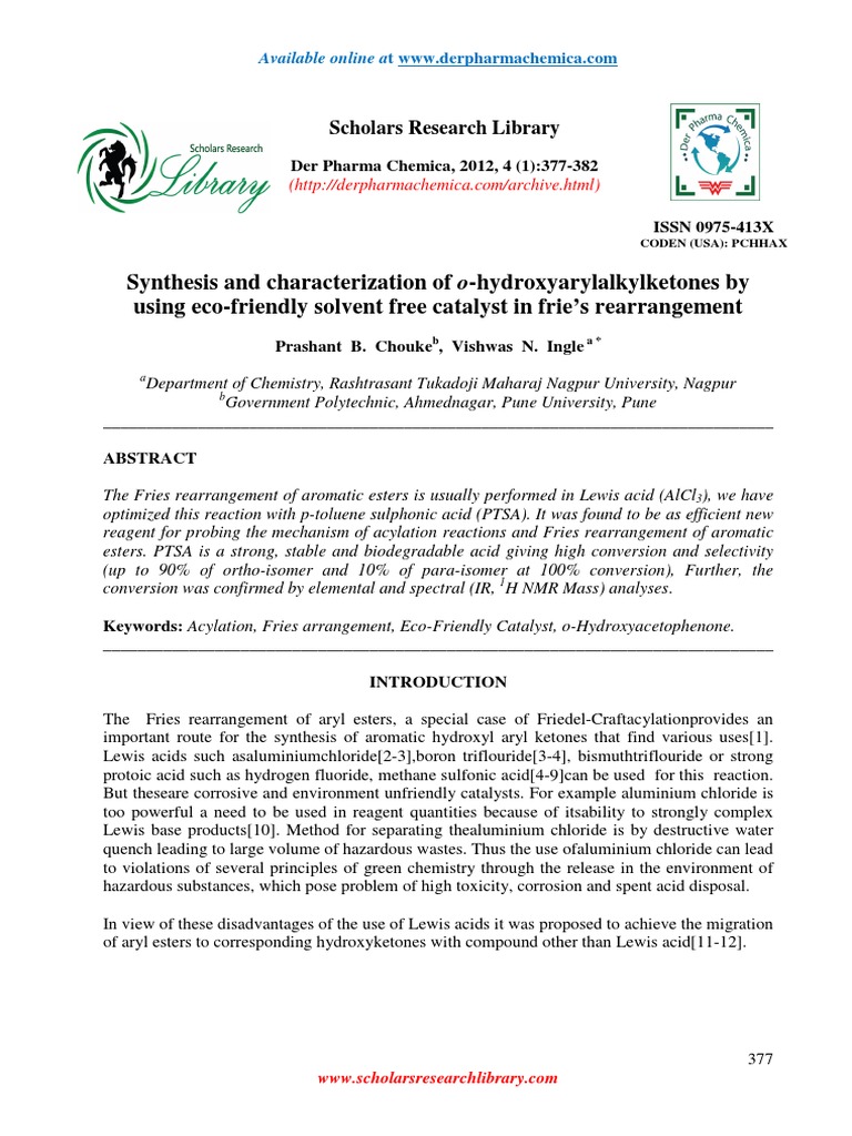 Synthesis of Acetophenone Derivatives | PDF | Acetic Acid | Solubility