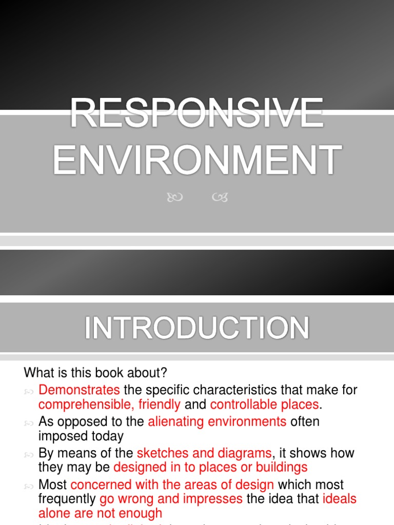 Responsive Environment | PDF | Senses | Pedestrian