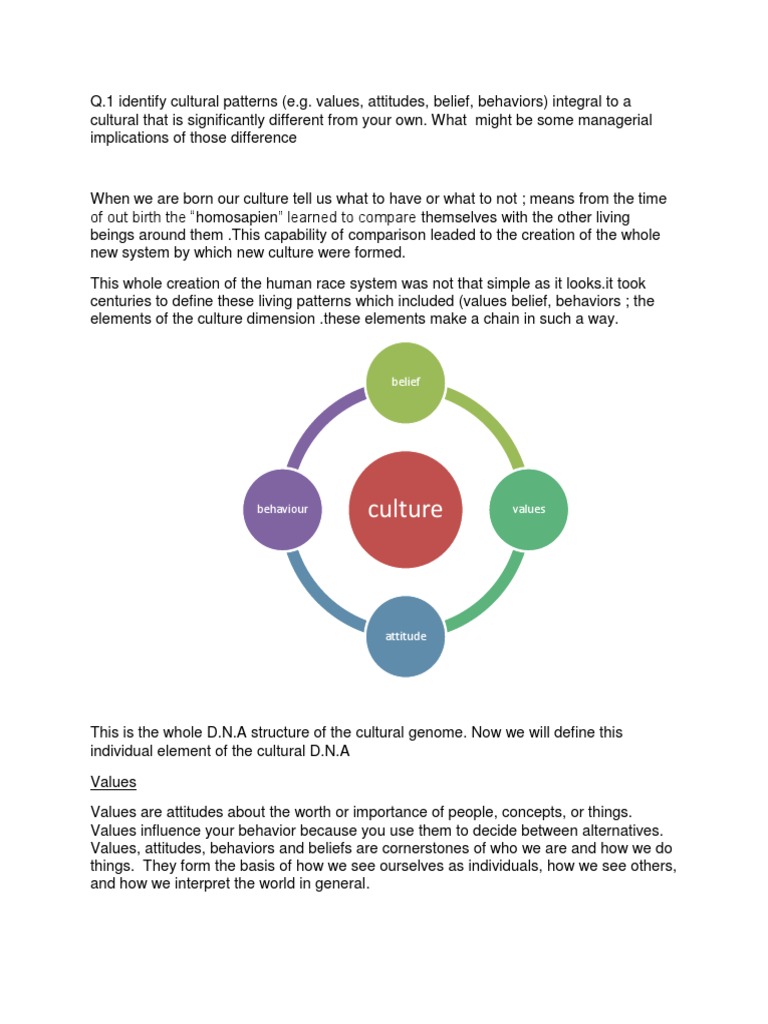 Cultural Pattern | PDF | Attitude (Psychology) | Value (Ethics)