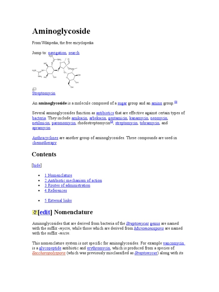 Aminoglycoside | Drugs | Antibiotics