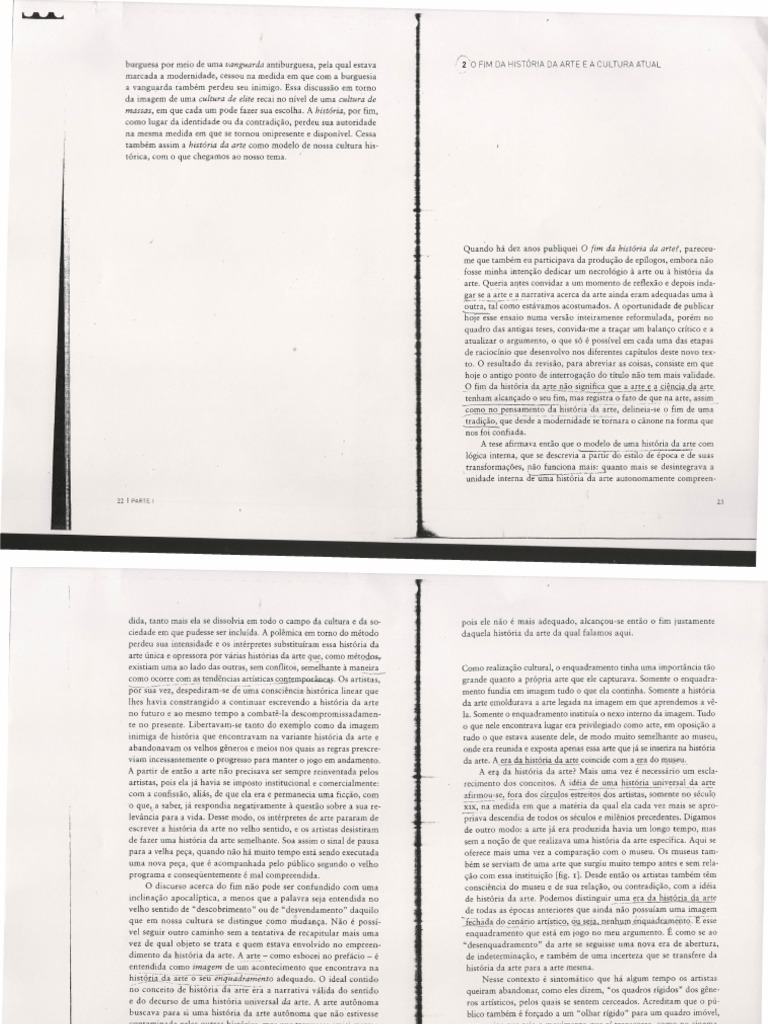 Belting, Hans. ''O Fim Da História Da Arte - Cap. 2'' | PDF | Tempo | Museu