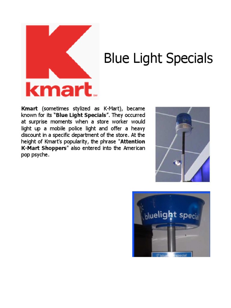 Kmart's Blue Light Specials Explained | PDF