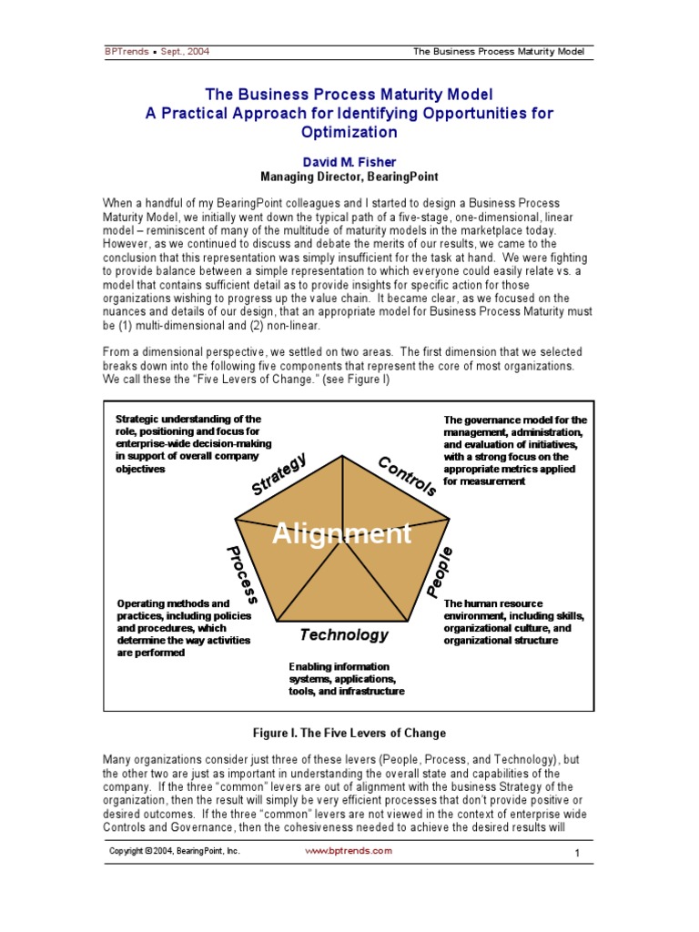 10-04 ART BP Maturity Model - Fisher | PDF | Business Process ...