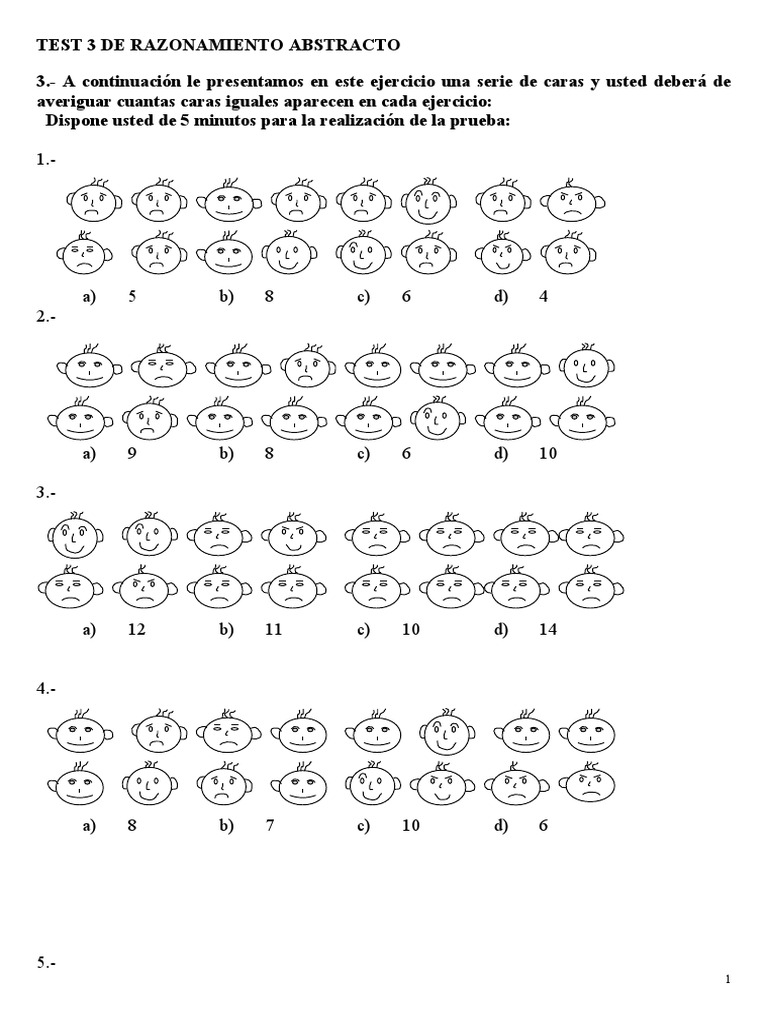Test Razonamiento Abstracto | PDF
