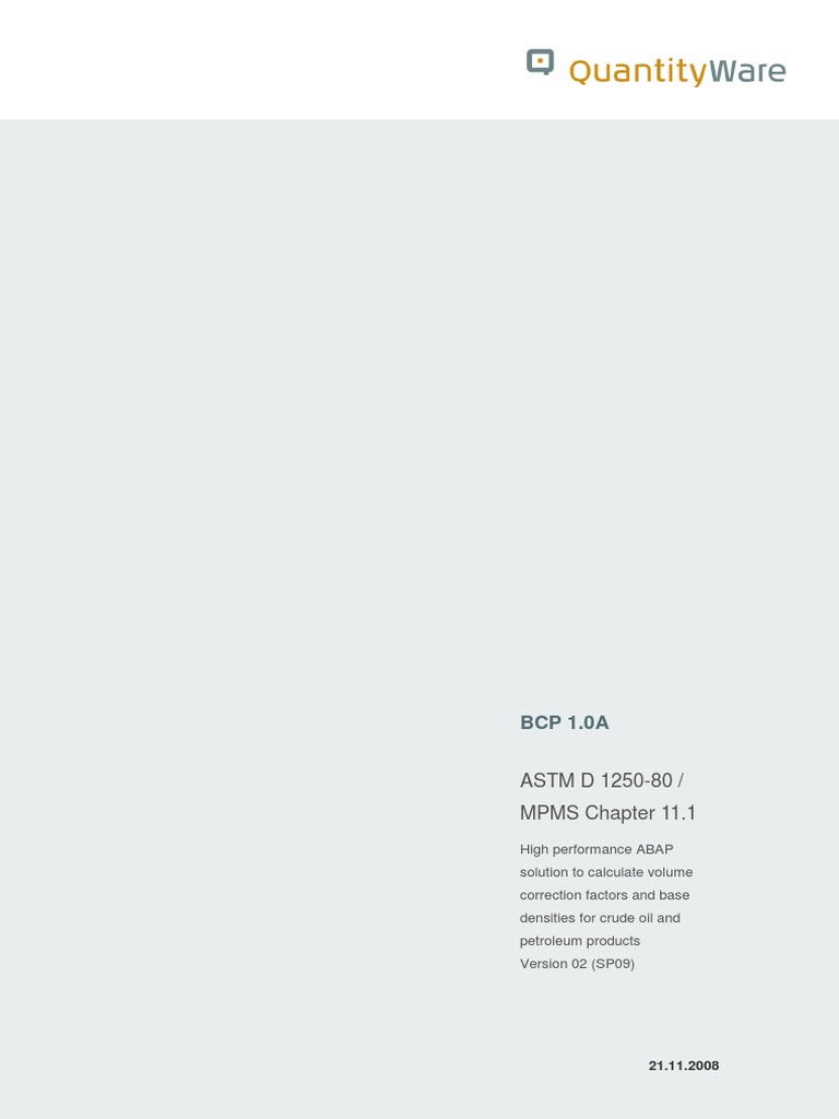 Petroleum ASTM D1250-80 SP09 | PDF | Computers