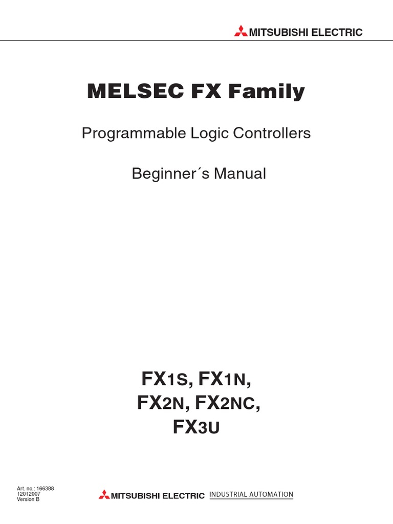 Fx1s Fx1n Fx2n (C) Fx3u Beginner's Manual | PDF | Programmable Logic Controller | Bit