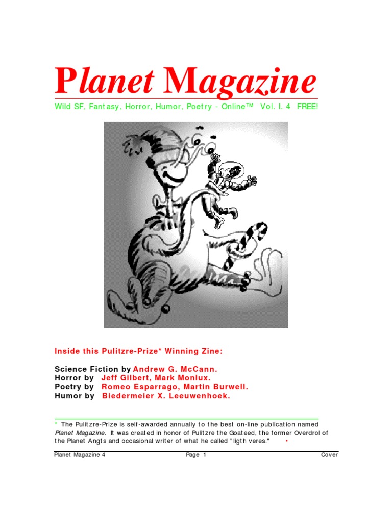 Planet Magazine No. 4 | PDF | Werewolves | Elvis Presley
