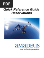 Ga Altea-Amadeus Quick Reference | PDF | Transport Economics | Aviation