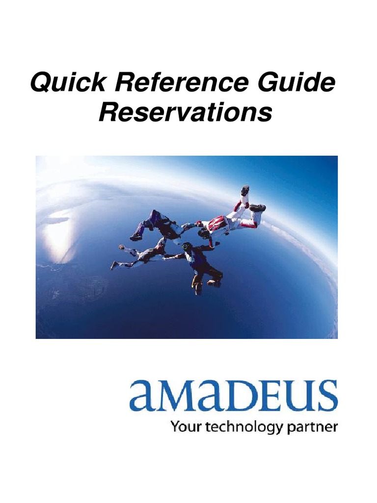 Amadeus Quick | PDF | Travel Agency | Service Industries