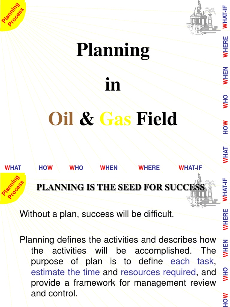 Oil & Gas Field Planning Guide | PDF