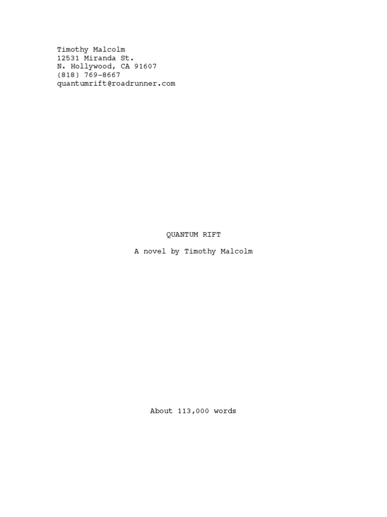 Quantum Rift | PDF | Compassion | Nature