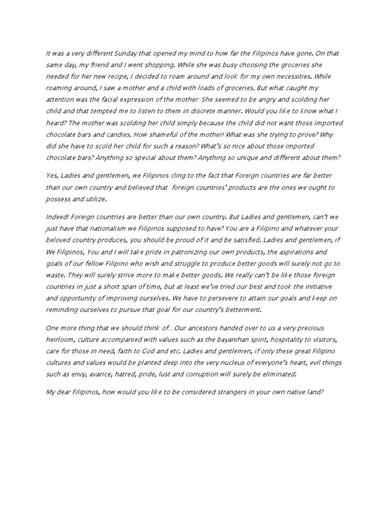 Oration Piece | PDF
