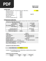 Calculation Sheet: Sewage Flow | PDF | Sanitary Sewer | Sewage