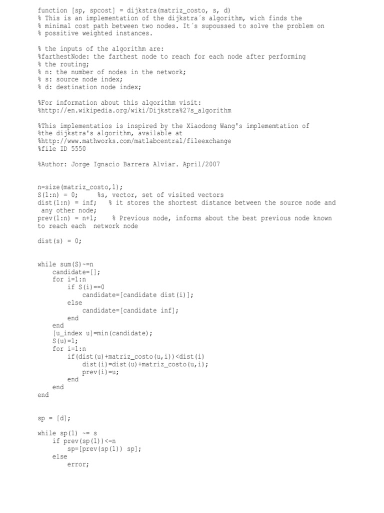 Dijkstra Algorithm | PDF