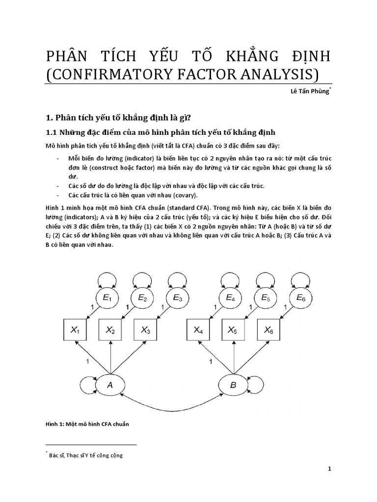 Confirmatory Factor Analysis | PDF