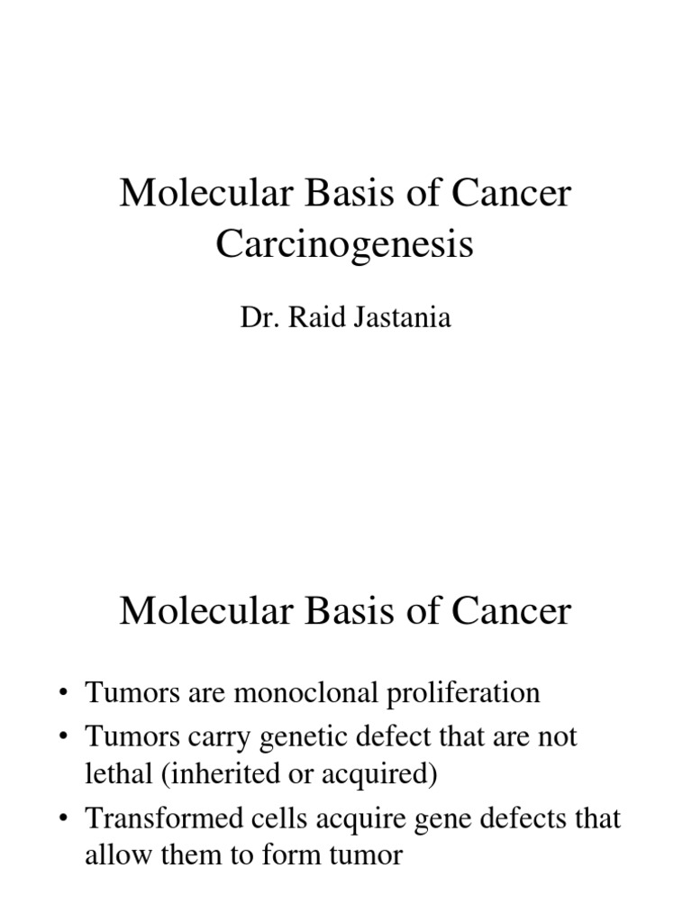 Molecular Basis of Cancer | PDF | Carcinogenesis | Cancer