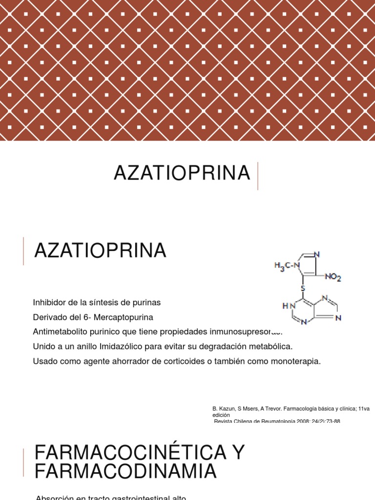 Azatioprina | PDF | Bioquímica | Química