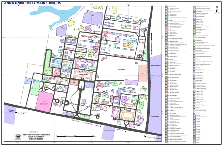 Anna University Campus Map | PDF | Nature