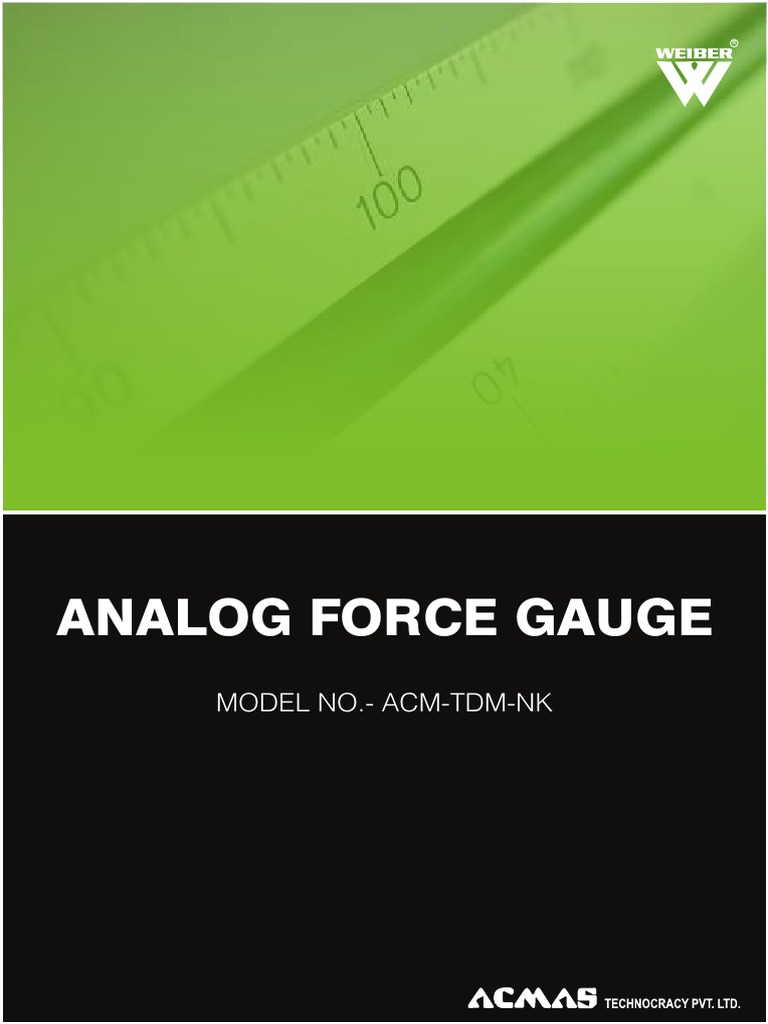 Analog Force Gauge | PDF | Force | Analog Signal