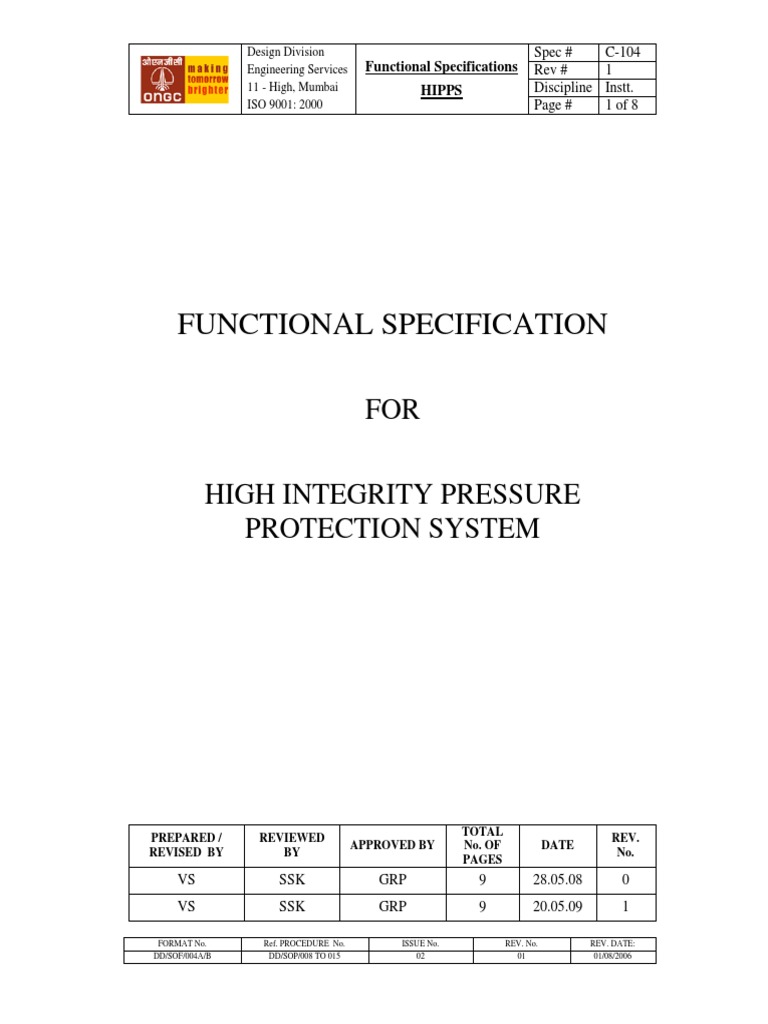 FS Hipps | PDF | Valve | Specification (Technical Standard)