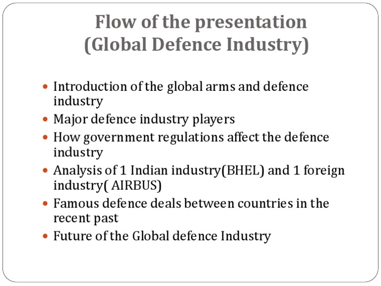 Global Defence Industry Overview | PDF
