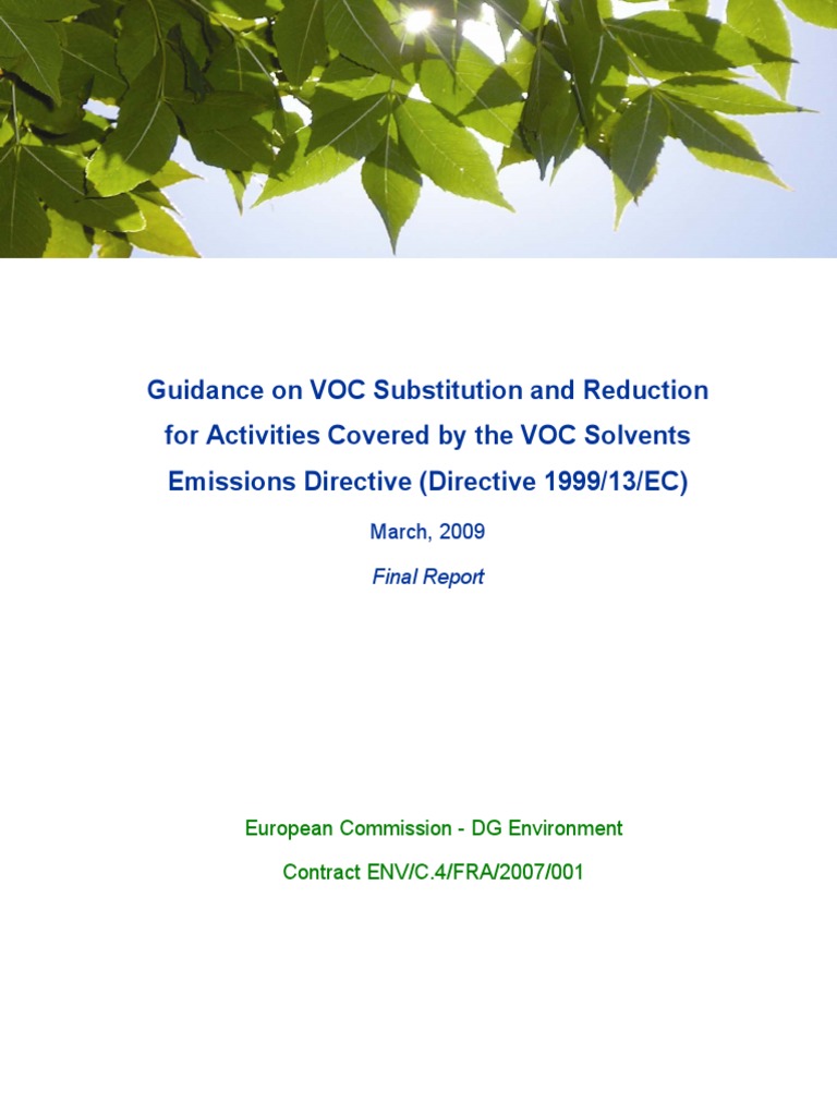 VOC Guide | PDF | Volatile Organic Compound | Paint