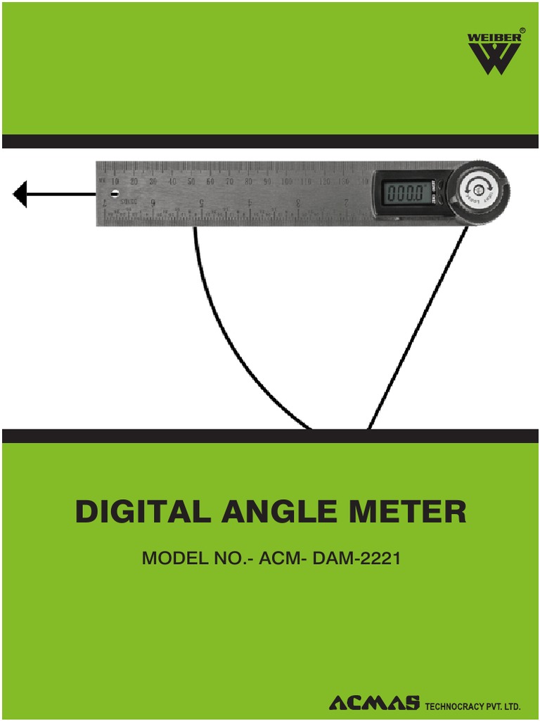 Weiber Digital Angle Meter ACM-DAM-2221 | PDF