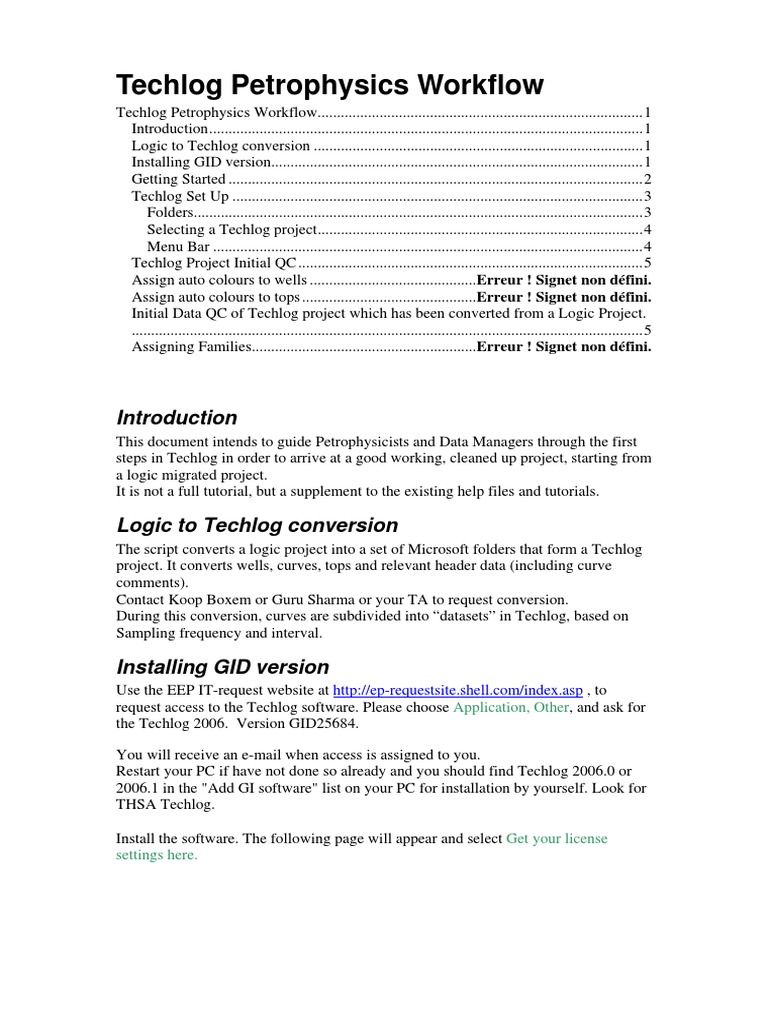 Techlog Setup Workflow | PDF | System Software | Computing