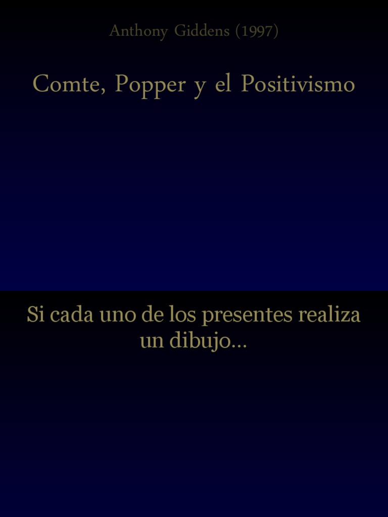 Comte, Popper y El Positivismo | PDF | Emile Durkheim | Sociología