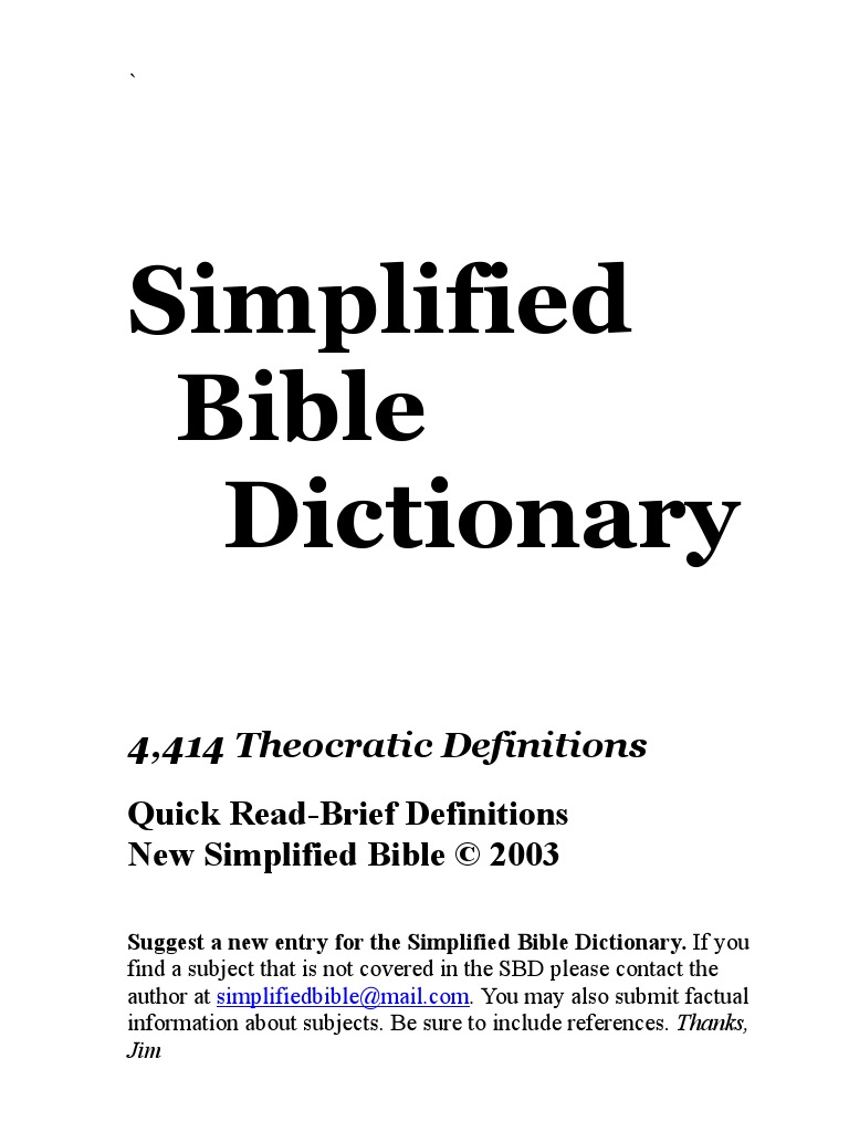Bible Dictionary | PDF | Acts Of The Apostles | David